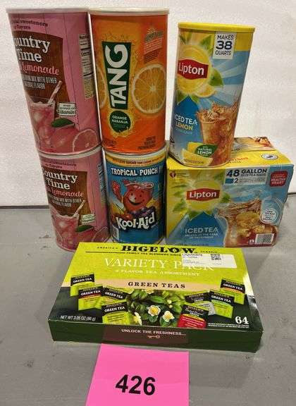MISC LOT OF DRINK MIX ITEMS - SEE PHOTOS - Earl's Auction Company