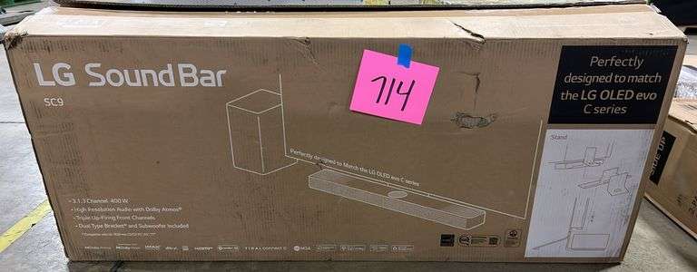 LG SOUNDBAR SC9 IN BOX - Earl's Auction Company