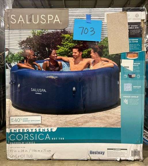 SALUSPA CORSICA HOT TUB IN BOX - Earl's Auction Company