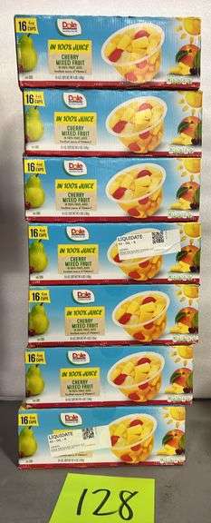(7) BOXES OF DOLE CHERRY MIXED FRUIT CUPS - Earl's Auction Company