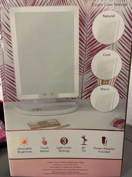 GLO TECH LED LIGHTED EDGE VANITY MIRROR IN BOX - Earl's Auction Company