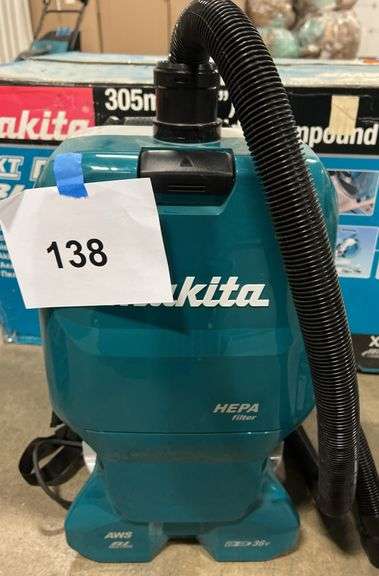 MAKITA 36V 1.6 GAL BACKPACK DRY DUST EXTRACTOR - Earl's Auction Company
