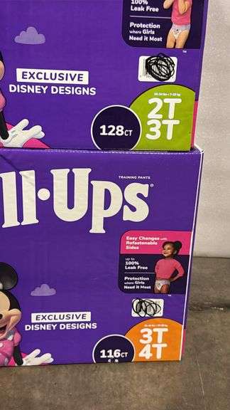 (3) BOXES OF PULL UPS DIAPERS - ASSORTED SIZES - Earl's Auction Company