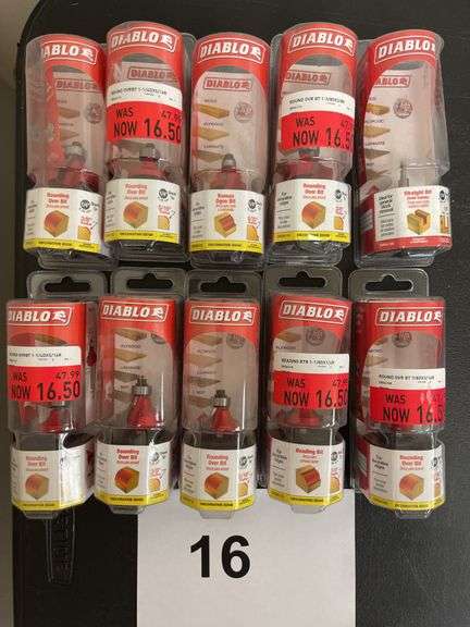 (10) DIABLO ROUTER BITS - Earl's Auction Company