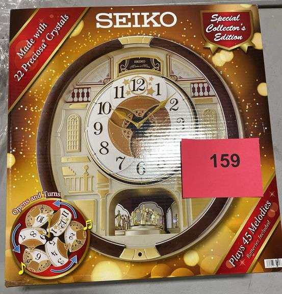 SEIKO WALL CLOCK IN BOX - Earl's Auction Company