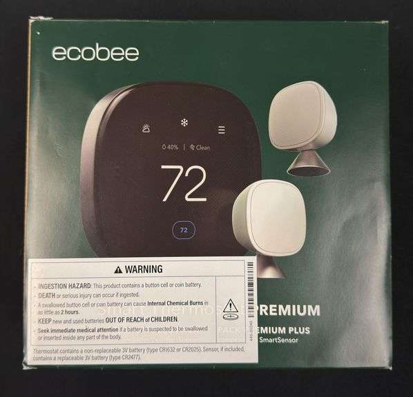 ECOBEE SMART THERMOSTAT IN BOX - Earl's Auction Company