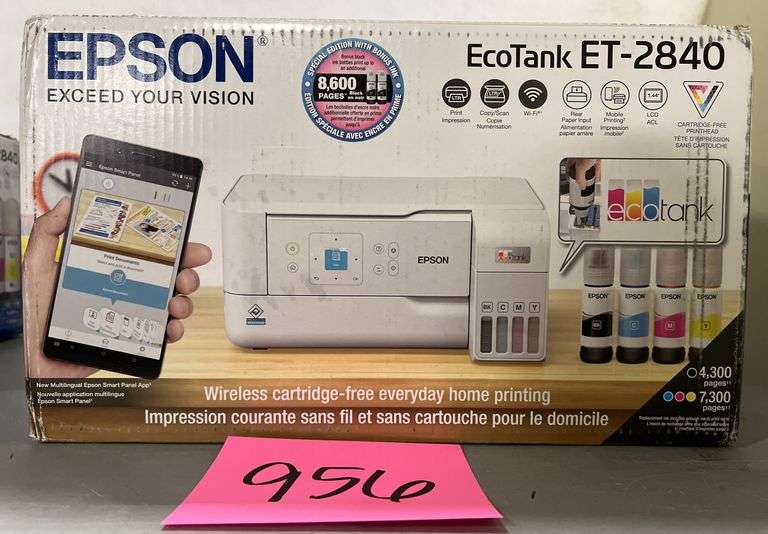 EPSTON ECOTANK ET-2840 PRINTER IN BOX - Earl's Auction Company