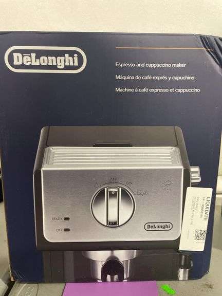 DELONGHI ESPRESSO & CAPPUCCINO MAKER IN BOX - Earl's Auction Company