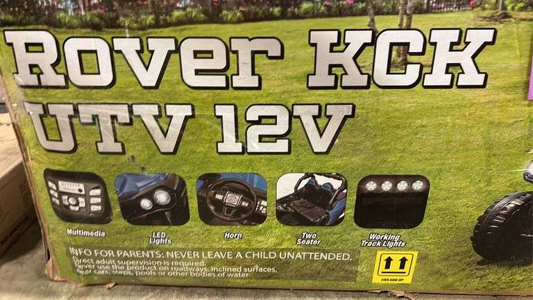 AS IS - KIDS ROVER KCK UTV 12V RIDE ON IN BOX - BLUE - Earl's Auction ...