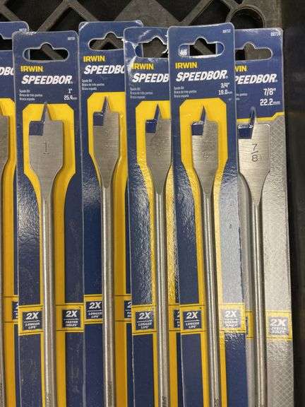(11) IRWIN SPEEDBOR SPADE BITS - Earl's Auction Company