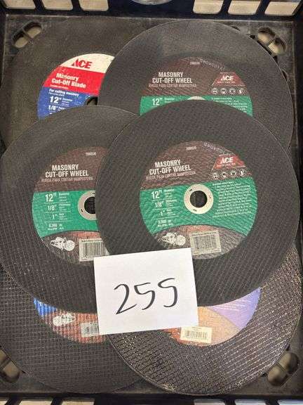 (6) ASSORTED CUT OFF BLADES/WHEELS - Earl's Auction Company