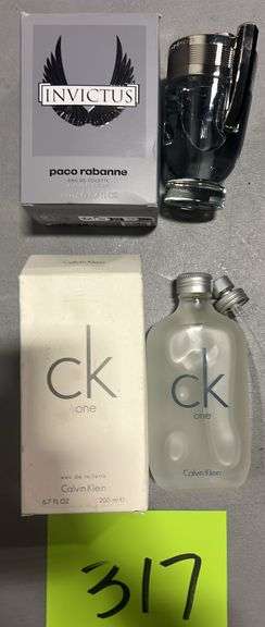 (2) COLOGNES W/ BOXES - INVICTUS & CALVIN KLEIN - Earl's Auction Company