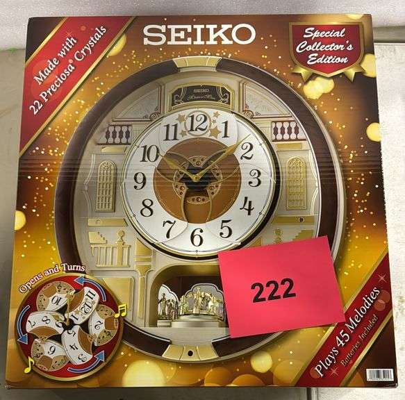 SEIKO WALL CLOCK IN BOX - Earl's Auction Company