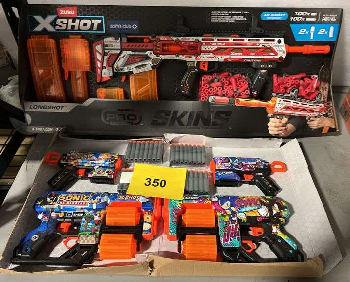 (2) KIDS ZURU XSHOT TOY GUN SETS - Earl's Auction Company