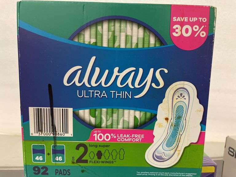 (2) PACKS OF ALWAYS PADS - Earl's Auction Company