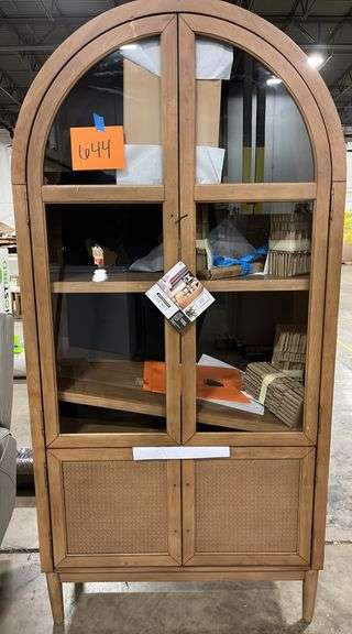 ENZO COLLECTION CABINET - BROWN - Earl's Auction Company