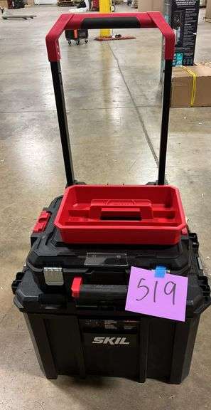 SKIL ROLLING TOOL AND ORGANIZER BOX - Earl's Auction Company