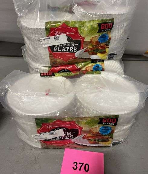 (3) PACKS OF PAPER PLATES - Earl's Auction Company