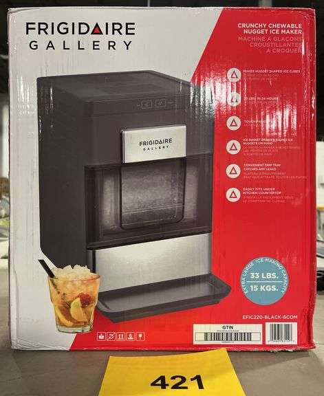 FRIGIDAIRE CRUNCHY CHEWABLE NUGGET ICE MAKER IN BOX - Earl's Auction ...