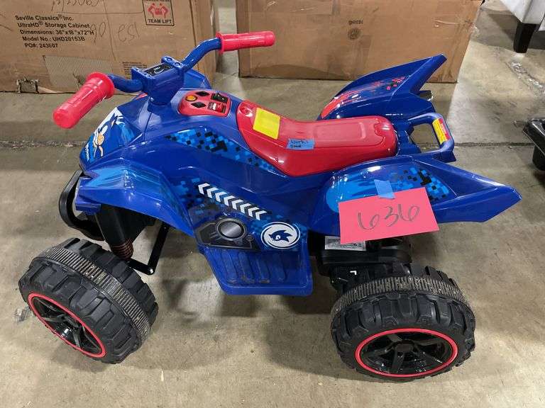 KIDS SONIC THE HEDGEHOG 12V ATV RIDE ON (NO CHARGER) - Earl's Auction ...