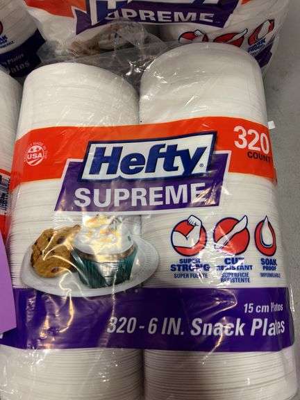 (6) PACKS OF HEFTY FOAM PLATES/ BOWLS - Earl's Auction Company