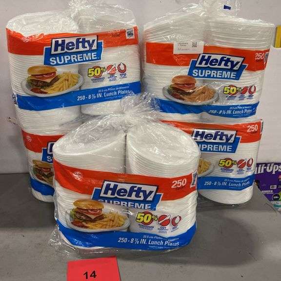 (5) PACKS OF HEFTY FOAM PLATES - Earl's Auction Company