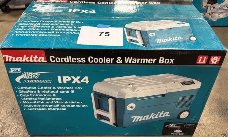 MAKITA 18V CORDLESS COOLER & WARMER IN BOX - Earl's Auction Company