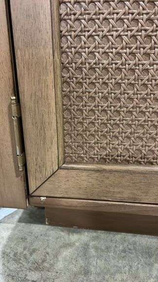 AS IS - ENZO COLLECTION CABINET - BROWN - Earl's Auction Company