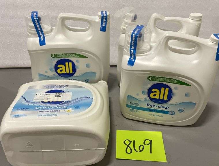 (4) JUGS OF ALL DETERGENT - Earl's Auction Company
