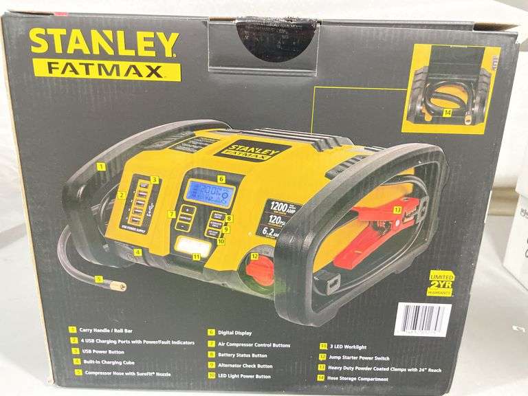 STANLEY FATMAX PORTABLE POWER STATION IN BOX - Earl's Auction Company