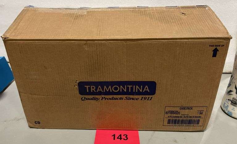 TRAMONTINA 14PC COOKWARE SET IN BOX - Earl's Auction Company