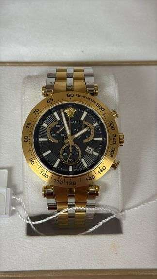 VERSACE WATCH W/ BOX (MSRP $1,295.00) - Earl's Auction Company
