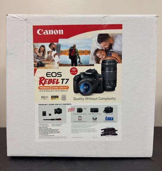 CANON EOS REBEL 17 CAMERA SET IN BOX - Earl's Auction Company