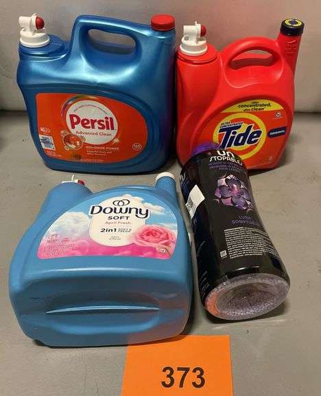 4PC LAUNDRY LOT - DETERGENT, FABRIC SOFTENER & SCENT BOOSTER - Earl's Auction Company
