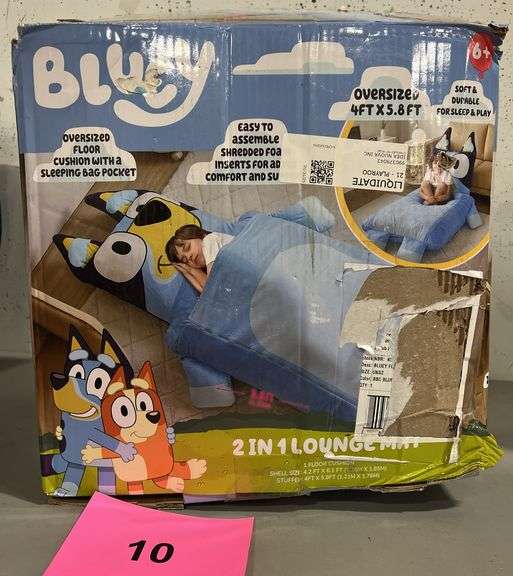 KIDS BLUEY 2 IN 1 LOUNGE MAT IN BOX - Earl's Auction Company
