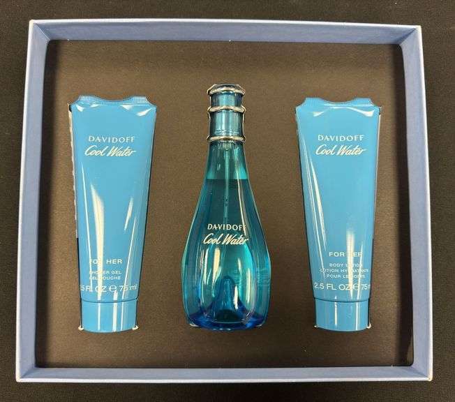 DAVIDOFF COOL WATER GIFT SET IN BOX - Earl's Auction Company