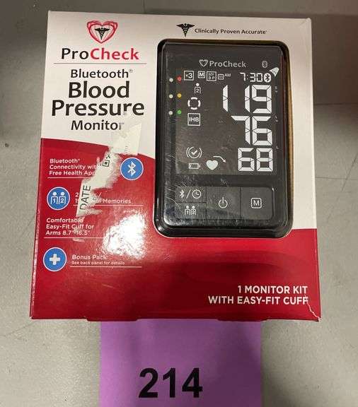 PROCHECK BLUETOOTH BLOOD PRESSURE MONITOR IN BOX - Earl's Auction Company