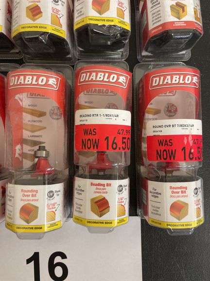 (10) DIABLO ROUTER BITS - Earl's Auction Company