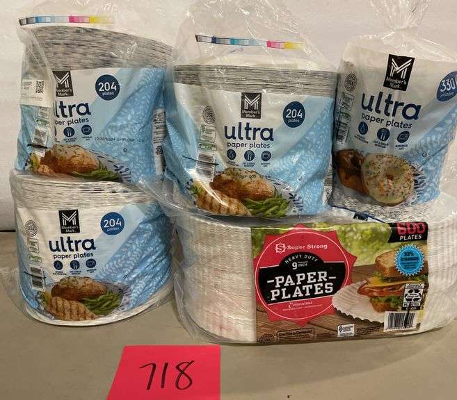 (5) PACKS OF PAPER PLATES - Earl's Auction Company