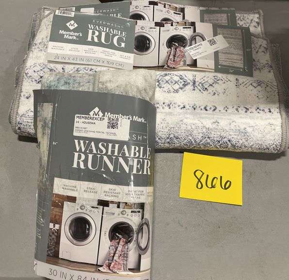(3) EVERWASH WASHABLE RUGS - Earl's Auction Company