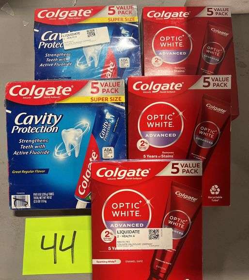 (5) PACKS OF COLGATE TOOTHPASTE - Earl's Auction Company