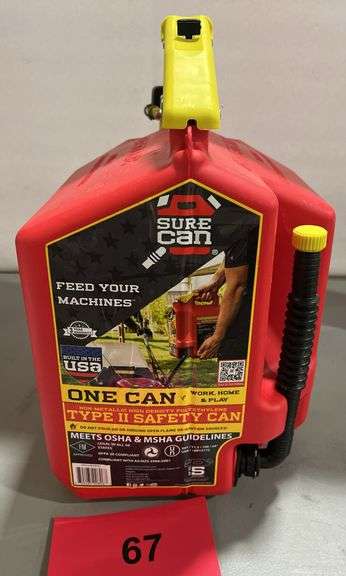SURE CAN TYPE II SAFETY CAN - Earl's Auction Company