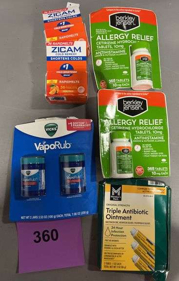 6PC MEDICINE LOT - SEE PHOTOS - Earl's Auction Company