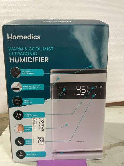 HOMEDICS HUMIDIFIER IN BOX - Earl's Auction Company