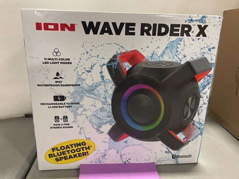 ION WAVE RIDER X BLUETOOTH SPEAKER IN BOX - Earl's Auction Company
