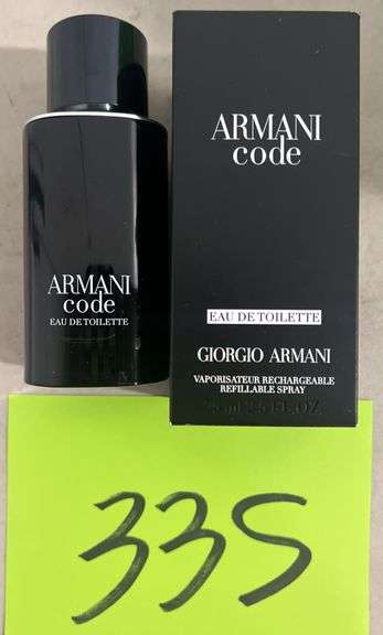 GIORGIO ARMANI CODE 75ML COLOGNE W/ BOX - Earl's Auction Company