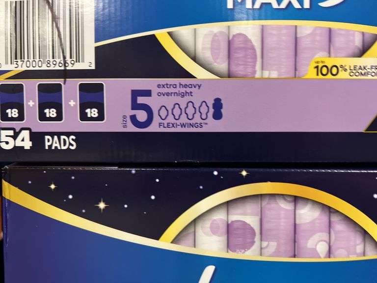 (6) BOXES OF ALWAYS PADS - Earl's Auction Company