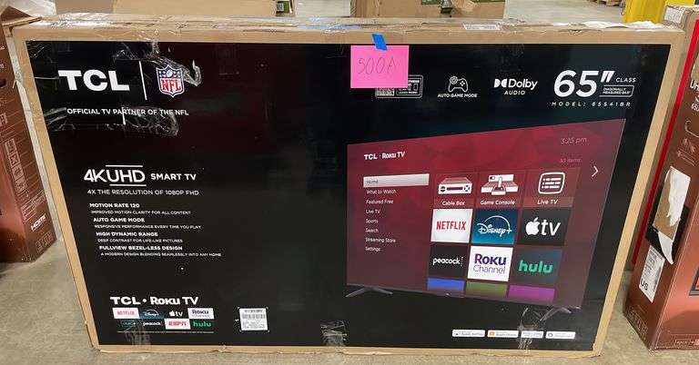 TCL 65" 4K UHD SMART TV IN BOX - Earl's Auction Company