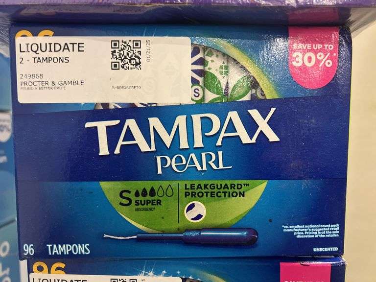 5PC PADS/ TAMPONS LOT - ALWAYS & TAMPAX - Earl's Auction Company