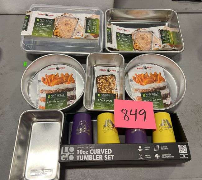 7PC KITCHEN LOT - TUMBLERS & NORDIC WARE - Earl's Auction Company